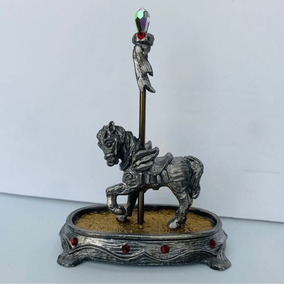 Vintage | Art | 987 Michael Ricker Pewter Carousel Horse | Poshmark